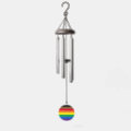 Philly LGBT gay pride rainbow inclusive flag Wind Chime | Zazzle