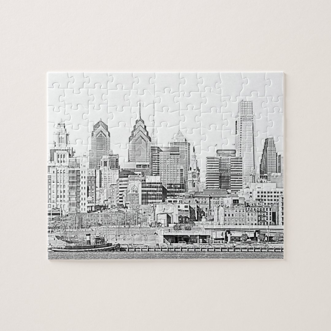 Philly Sketch Puzzle | Zazzle