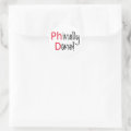 Phinally Done, PhD graduate, graduation gift Classic Round Sticker | Zazzle