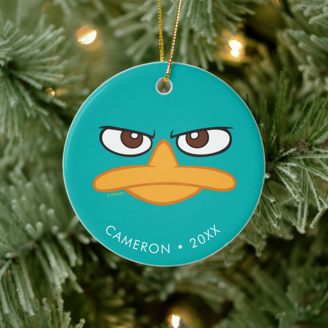 Phineas and Ferb | Agent P Face Ceramic Ornament | Zazzle