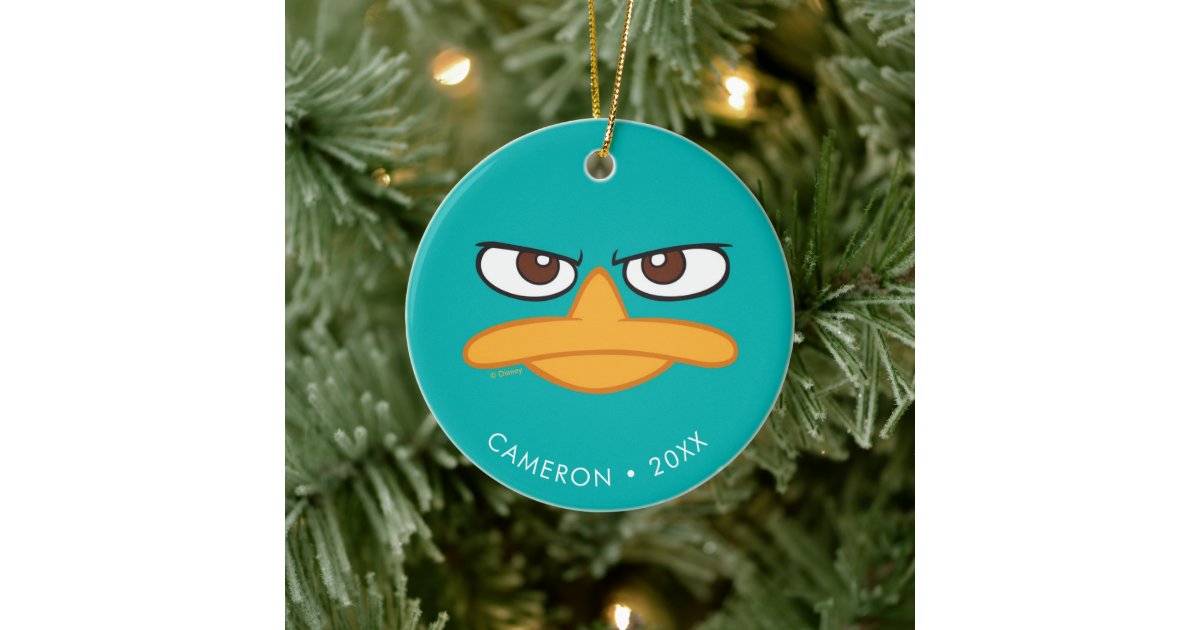 Phineas and Ferb | Agent P Face Ceramic Ornament | Zazzle