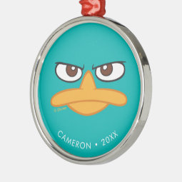 Phineas and Ferb | Agent P Face Metal Ornament | Zazzle