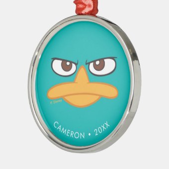 Phineas and Ferb | Agent P Face Metal Ornament | Zazzle