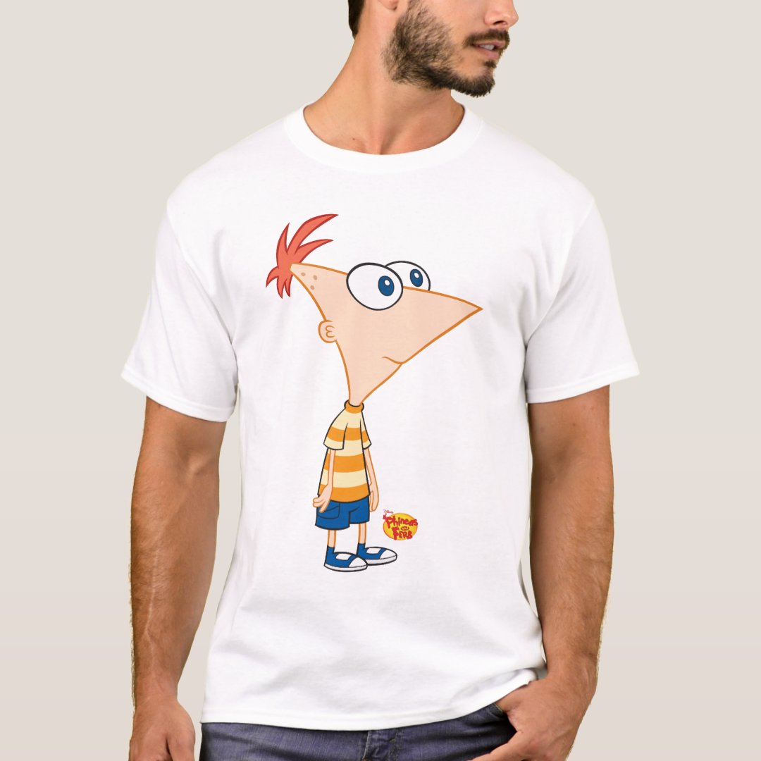 Phineas and Ferb Standing T-Shirt | Zazzle