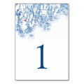 Phippsburg Maine Wedding Elegant Navy Map Table Number | Zazzle
