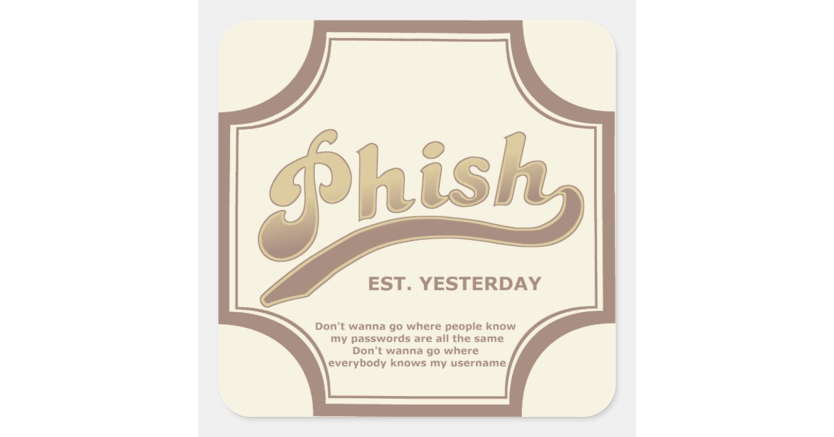 Phish Sticker | Zazzle