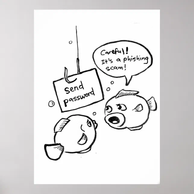 Phishing Scam Poster | Zazzle