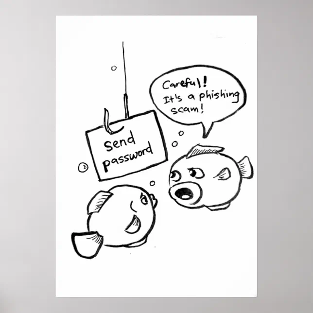 Phishing Scam Poster | Zazzle