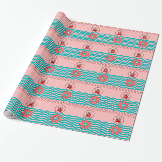 Phlebotomist Chevron Design Wrapping Paper | Zazzle