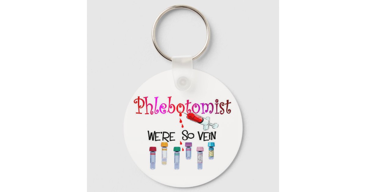 Phlebotomist gifts keychain | Zazzle