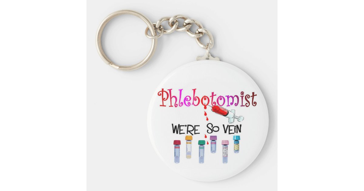 Phlebotomist gifts keychain | Zazzle