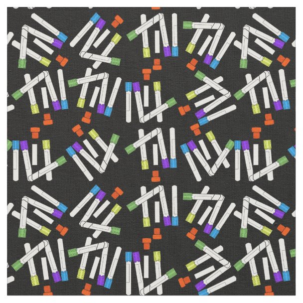 Phlebotomist Lab Tech Fabric Blue | Zazzle