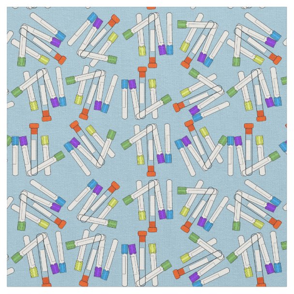Phlebotomist Lab Tech Fabric | Zazzle