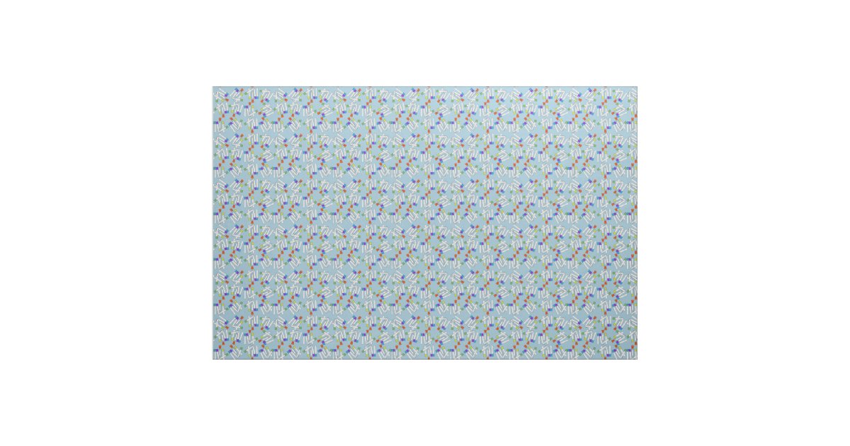 Phlebotomist Lab Tech Fabric Blue | Zazzle
