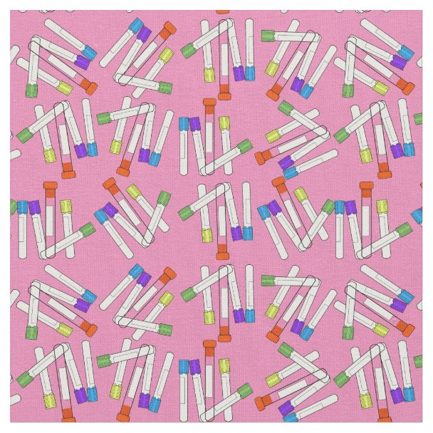 Phlebotomist Lab Tech Fabric | Zazzle