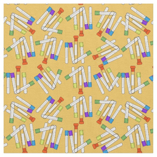 Phlebotomist Lab Tech Fabric | Zazzle