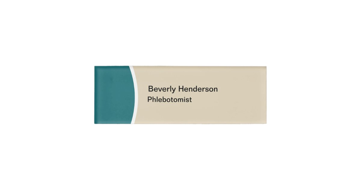 Phlebotomist Medical Name Tag | Zazzle