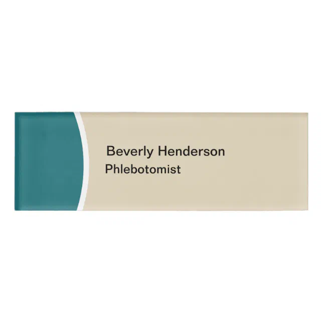 Phlebotomist Medical Name Tag | Zazzle