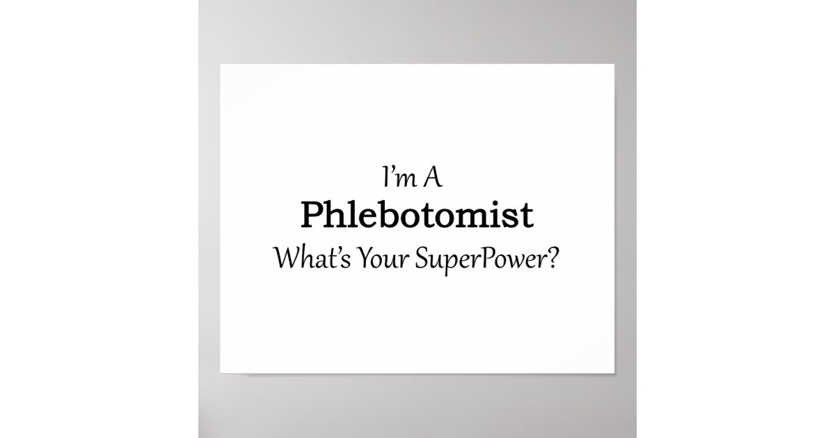 Phlebotomist Poster | Zazzle