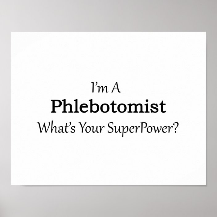 Phlebotomist Poster | Zazzle.com