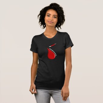 Phlebotomist T-Shirt Big Blood Drop | Zazzle