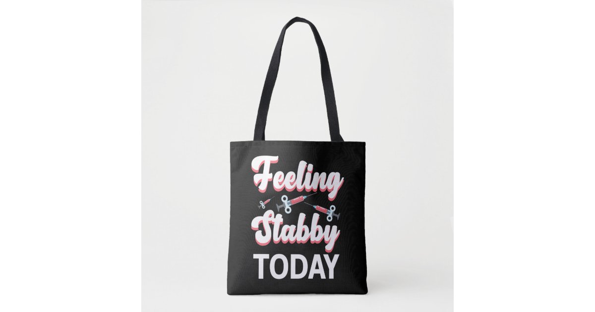 Phlebotomy Humor Syringe Draw Blood Venipuncture Tote Bag | Zazzle
