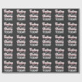 Phlebotomy Humor Syringe Draw Blood Venipuncture Wrapping Paper | Zazzle