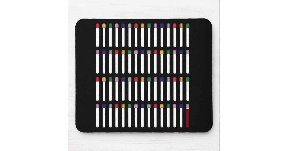 Phlebotomy Tubes Mouse Pad | Zazzle