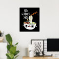 Pho Goodness Sake Funny Noodle Pun Dark BG Poster | Zazzle