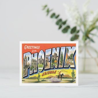 Phoenix Arizona Greetings from US City Postcard | Zazzle