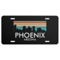 Phoenix Arizona Retro Sunset Skyline License Plate | Zazzle