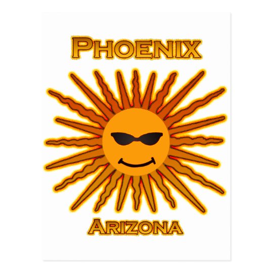 Phoenix Arizona Sun Logo Postcard | Zazzle.com