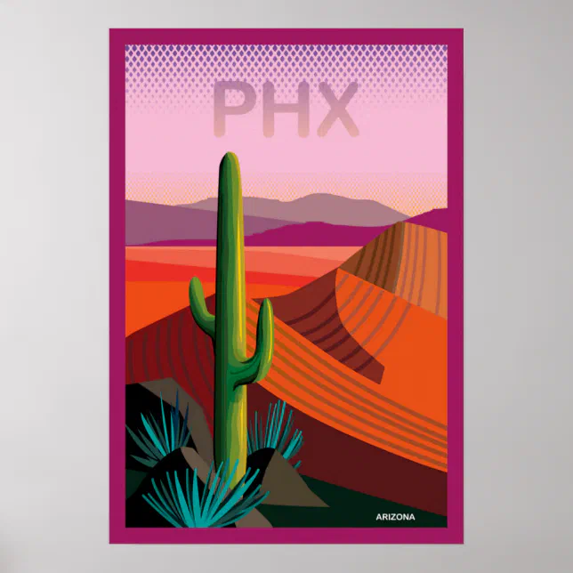 Phoenix Arizona | Travel Poster | Zazzle