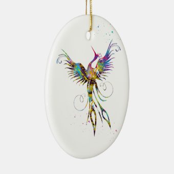 Phoenix bird ceramic ornament | Zazzle