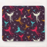 Phoenix Birds Figure Pattern Fabric | Zazzle