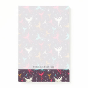 Phoenix Birds Figure Pattern Fabric | Zazzle