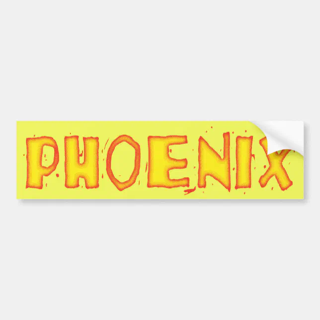 PHOENIX BUMPER STICKER | Zazzle