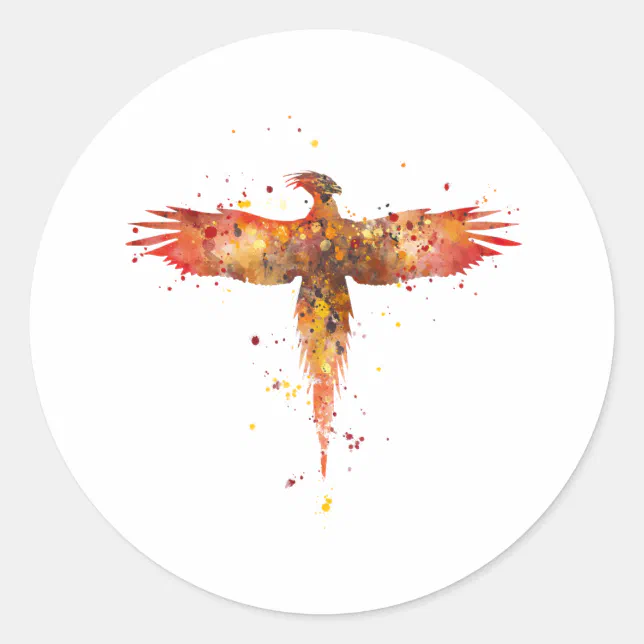 Phoenix Classic Round Sticker | Zazzle