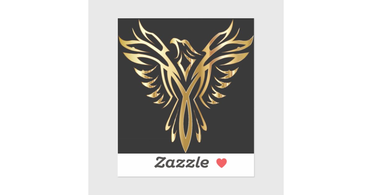 Phoenix Custom-Cut Vinyl Sticker | Zazzle