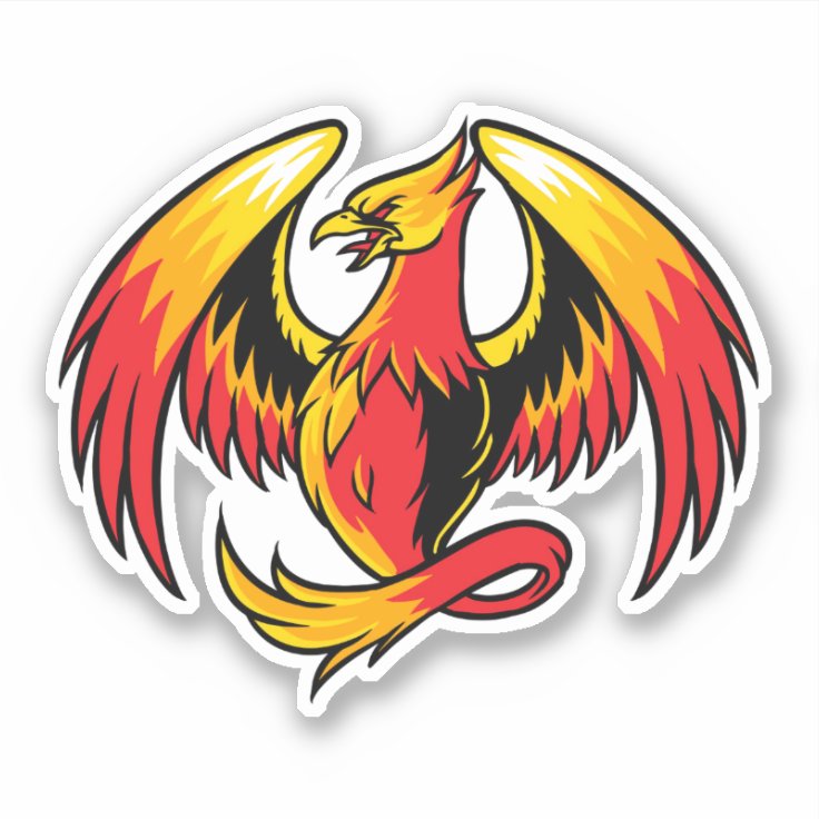 Phoenix Custom Vinyl Sticker | Zazzle