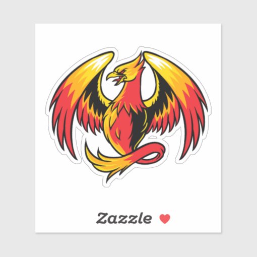 Phoenix Custom Vinyl Sticker | Zazzle