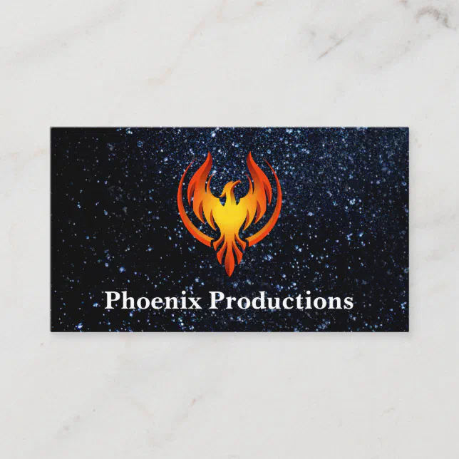 Phoenix Logo | Space Business Card | Zazzle