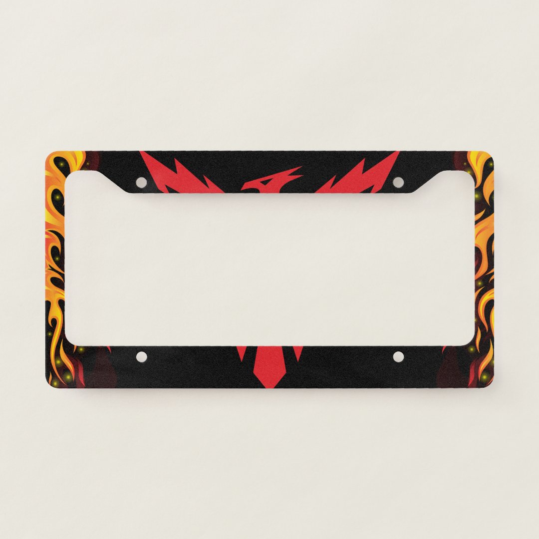 Phoenix. Rise from Ashes. License Plate Frame | Zazzle