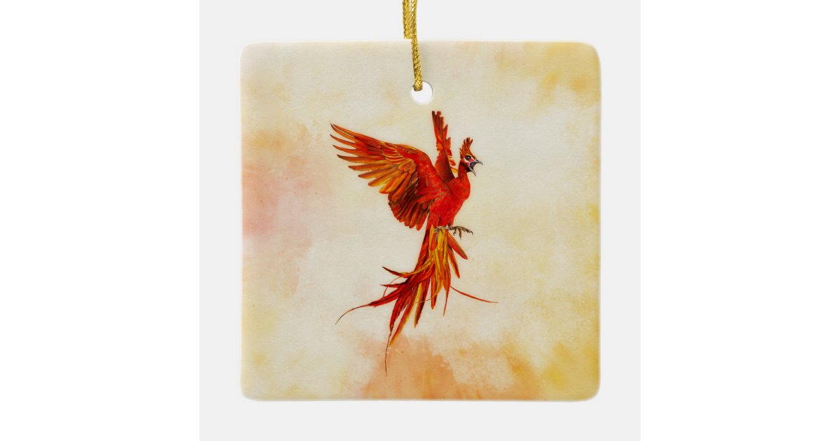 Phoenix Rising - #2 Ceramic Ornament | Zazzle