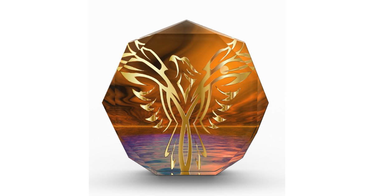 Phoenix Rising Acrylic Award | Zazzle