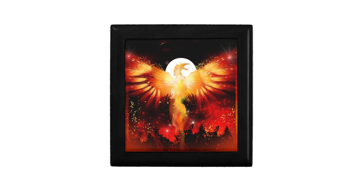 Phoenix Rising Box | Zazzle