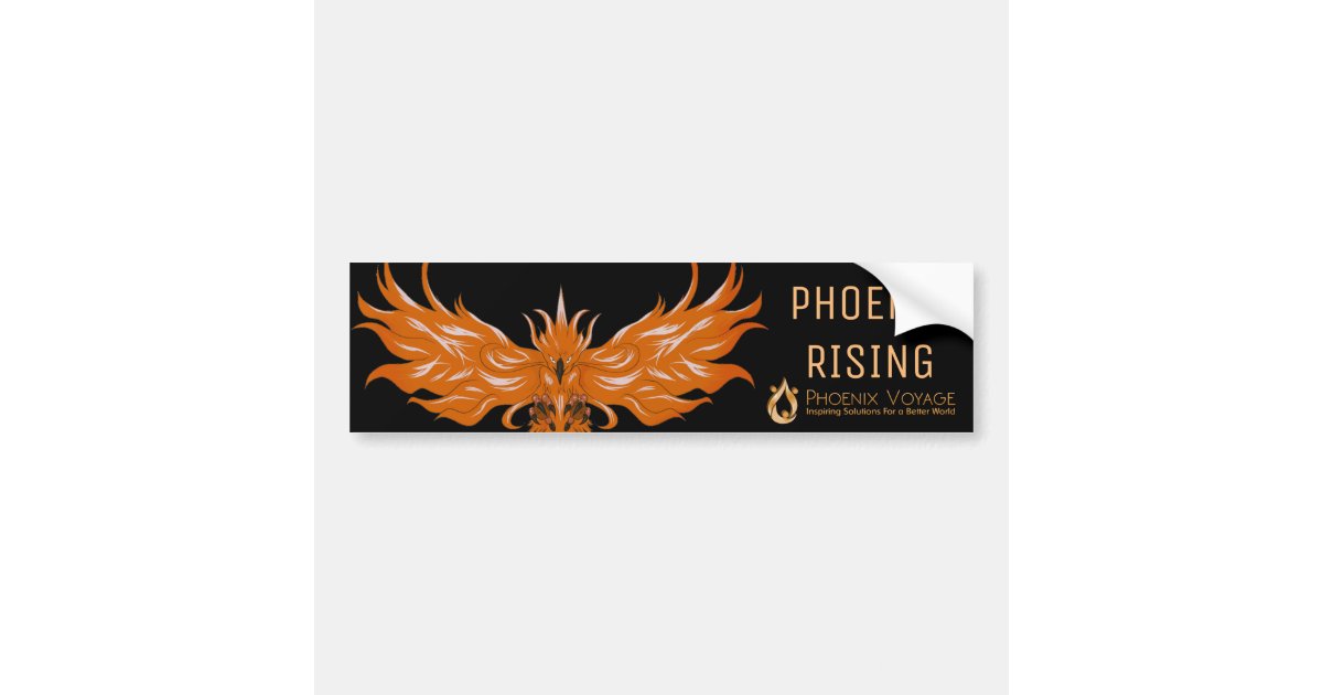 Phoenix Rising Bumper Sticker | Zazzle