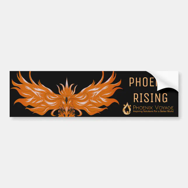 Phoenix Rising Bumper Sticker | Zazzle