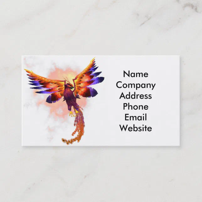 Phoenix Rising Business Card | Zazzle