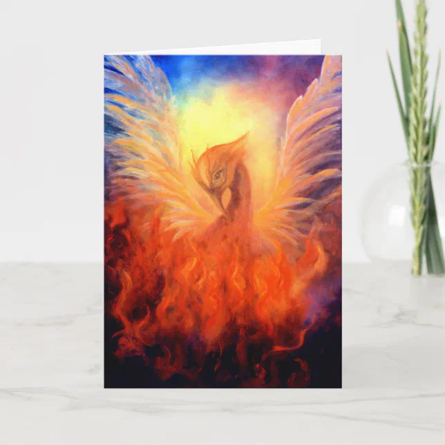 Phoenix Rising Card | Zazzle
